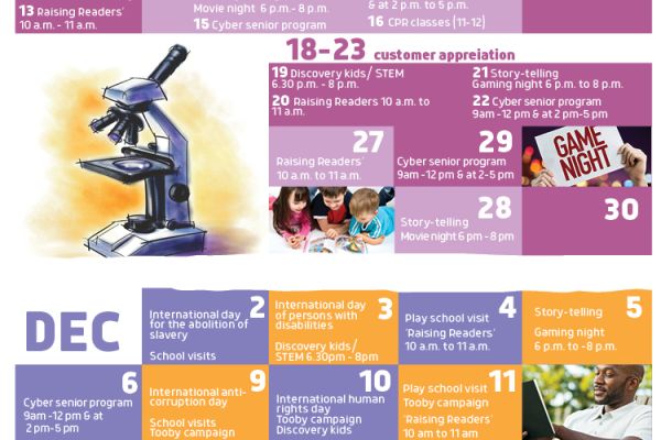 Library Event Calendar. | Sint Maarten Library