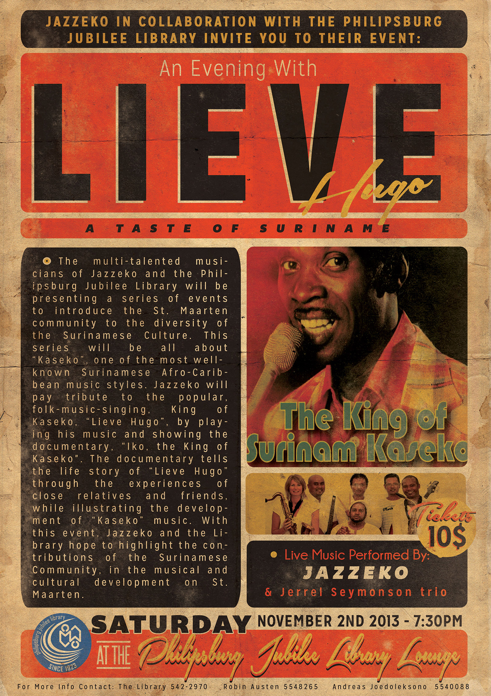 Library and Jazzeko bring Kaseko to St. Maartens Shores | Sint Maarten ...